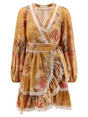 Zimmermann Frill Floral Print Cotton Dress - Multicolor