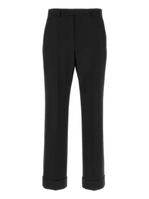 Valentino Garavani Wool Tailored Trousers - Black