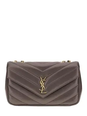 Saint Laurent Loulou Shoulder Bag - Gray