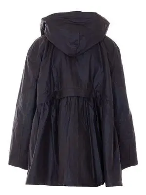 BARBOUR X GANNI Waxed Cotton Hooded Jacket - Multicolor