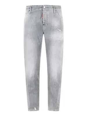 Dsquared2 DSQUARED2 Grey Cotton Jeans Gray