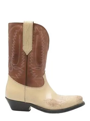 GOLDEN GOOSE Wish Star Leather Boots - Multicolor