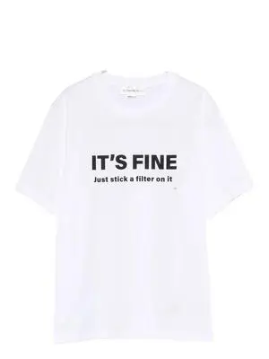 Victoria Beckham Organic Cotton Graphic Print T-shirt - White