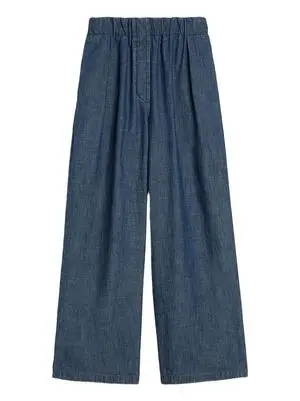 JIL SANDER Cotton Wide-leg Trousers - Multicolor