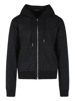 TOM FORD Cashmere Zip-up Hoodie - Black