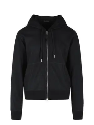 TOM FORD Cashmere Zip-up Hoodie - Black