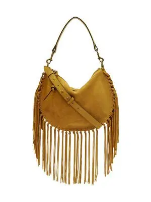 ISABEL MARANT ÉTOILE ISABEL MARANT Suede Fringe Shoulder Bag