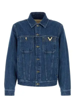 Valentino Garavani Denim Trucker Jacket - Blue