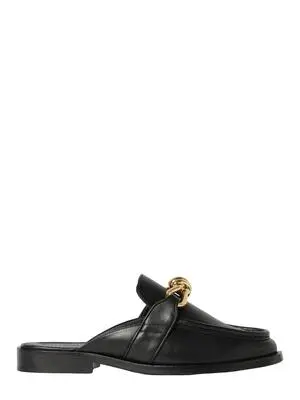 Bottega Veneta Leather Flat Shoes - Black