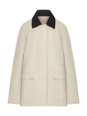 TOTEME Oversized Country Jacket With Corduroy Collar - Multicolor