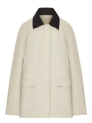 TOTEME Oversized Country Jacket With Corduroy Collar - Multicolor