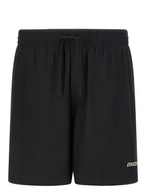 Casablanca Jacquard Monogram Bermuda Shorts With Volcano Print - Black