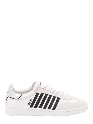 Dsquared2 Leather And Suede Lace-up Sneakers - Multicolor
