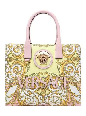 Versace Small La Medusa Printed Shopping Bag - Pink
