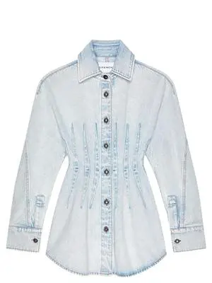 Givenchy Cinched Waist Denim Dress - Blue