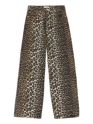 GANNI Organic Cotton Denim Jeans - Multicolor