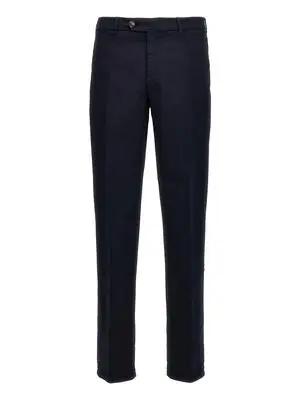 BRUNELLO CUCINELLI BRUNELLO CUCINELLI Flat Front Cotton Blend Trousers