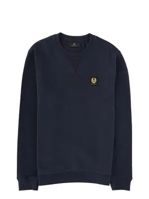 Belstaff Crewneck Sweatshirt With Logo - Blue