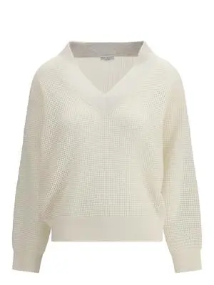 Brunello Cucinelli BRUNELLO CUCINELLI Cashmere Net Sweater Multicolor