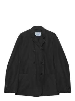 Prada Double-breasted Taffeta Jacket - Multicolor