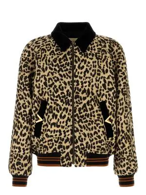 Valentino Garavani Printed Wool Bomber Jacket - Multicolor