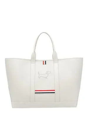 Thom Browne Hector Tote Bag - White