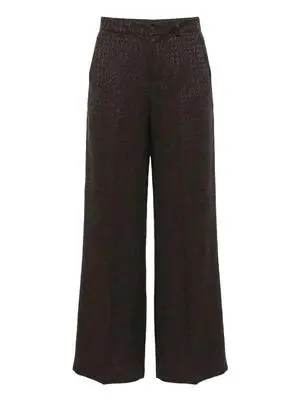 Gucci Silk Horsebit Print Pants - Multicolor