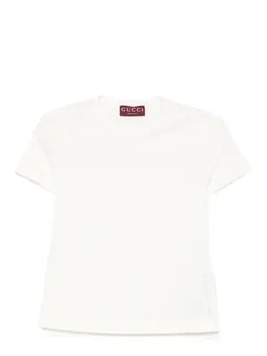 Gucci Cotton T-shirt With Incrocio Gg Detail - Multicolor