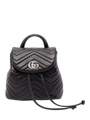Gucci Gg Marmont Lambskin Backpack - Multicolor