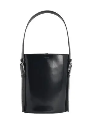 Coperni Ergonomic Bucket" Leather Bag - Black