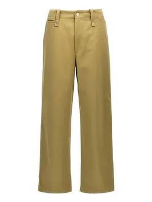 Burberry Cotton Trousers - Cream