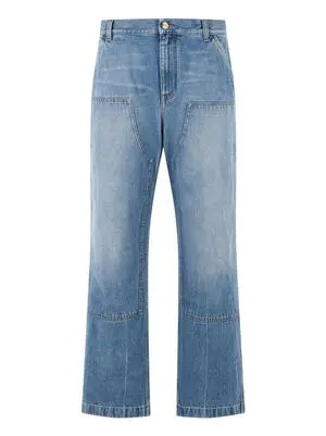 Versace Light Wash Carpenter Jeans - Blue