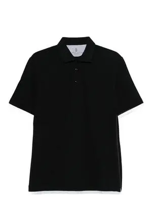 Brunello Cucinelli Brunello Cucinelli Black Polo Shirts Men Black