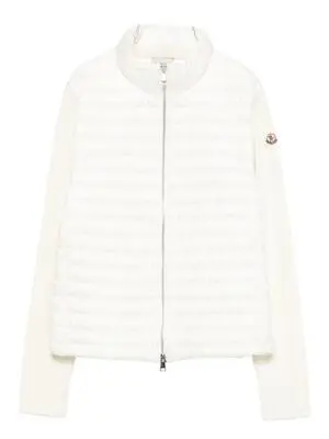 Moncler MONCLER Padded Cardigan With Zip Fastening And Logo Patch Detail Multicolor