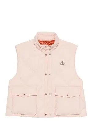 Moncler Moncler Biois Down Vest With Patch Pockets Multicolor