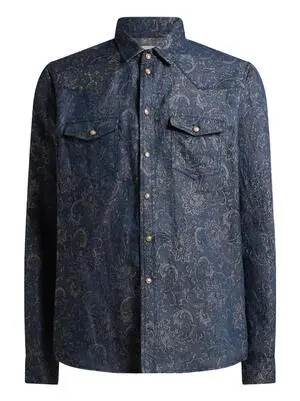 ETRO Etro Blue Shirts Men