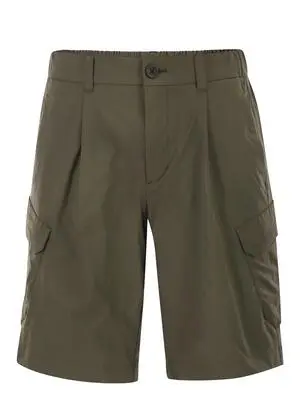 Herno Technical Fabric Cargo Bermuda Shorts - Multicolor