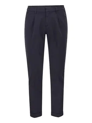 FAY Slim Fit Stretch Gabardine Capri Trousers - Multicolor