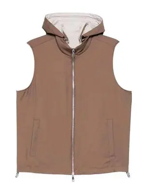 MONTECORE Reversible Wool Gilet - Multicolor