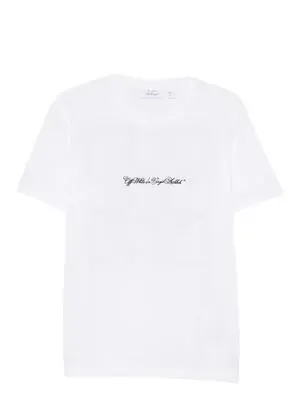 Off-White Script Arrow` Short Sleeve Slim T-shirt - Multicolor