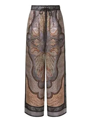 Zimmermann Wanderlust Silk Trousers - Multicolor