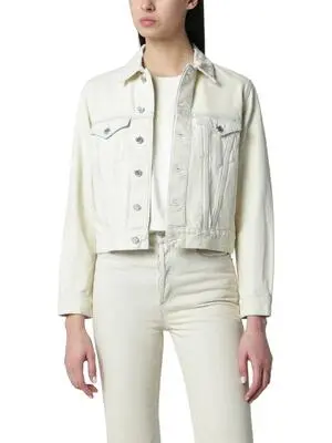 A.p.c. White Denim Trucker Jacket - Cream
