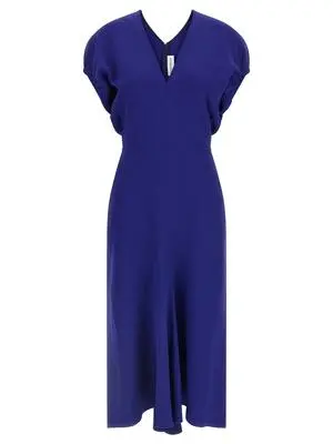 Victoria Beckham Edith Cady Dress - Blue