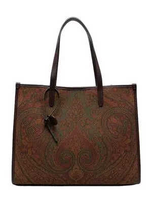 Etro Calf Leather Shoulder Bag - Brown