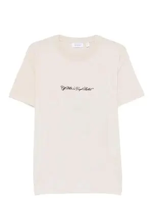 Off-White Script Arrow` Short Sleeve Slim T-shirt - Multicolor
