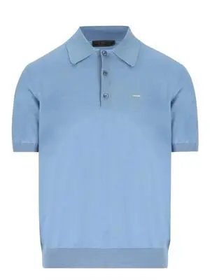 Prada Superfine Wool Polo Shirt - Multicolor