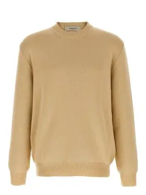 GOLDEN GOOSE GOLDEN GOOSE Davis Cotton Blend Sweater With Back Logo Patch Cream