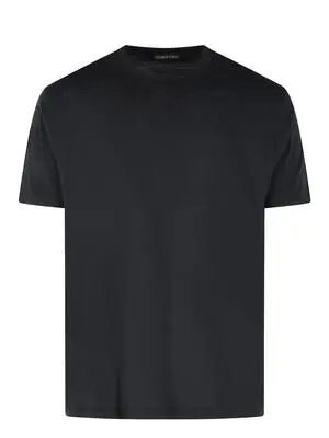 TOM FORD Tom Ford Black Cotton Blend T-Shirt Men
