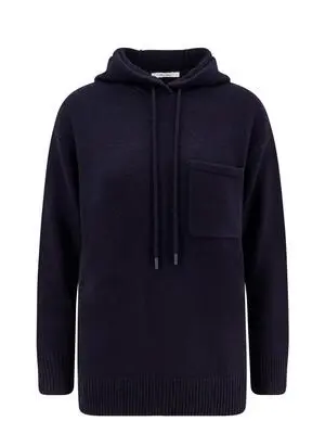 Max Mara Liana Cashmere And Wool Hooded Sweater - Multicolor