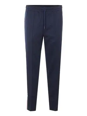 Gucci Jogging Pants With Web Tape - Blue